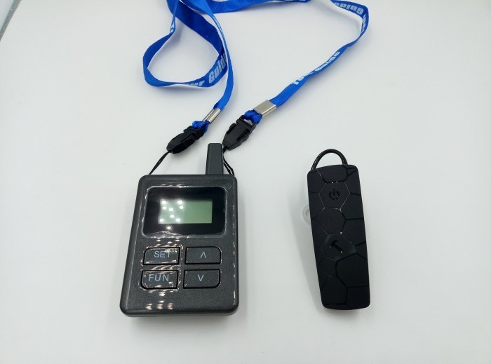 New Design E8 Ear - Hanging Wireless Audio Guide System With Li - Ion ...