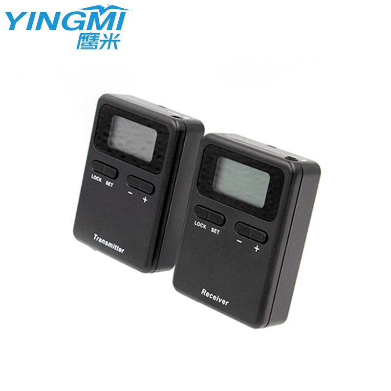 Long Distance Audio Tour Guide Equipment Translation Devices Black Color