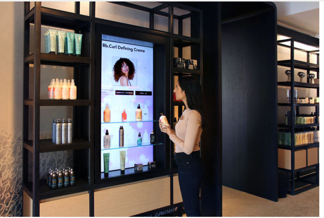 Square Interactive Touchscreen Display Video Advertising Information ...